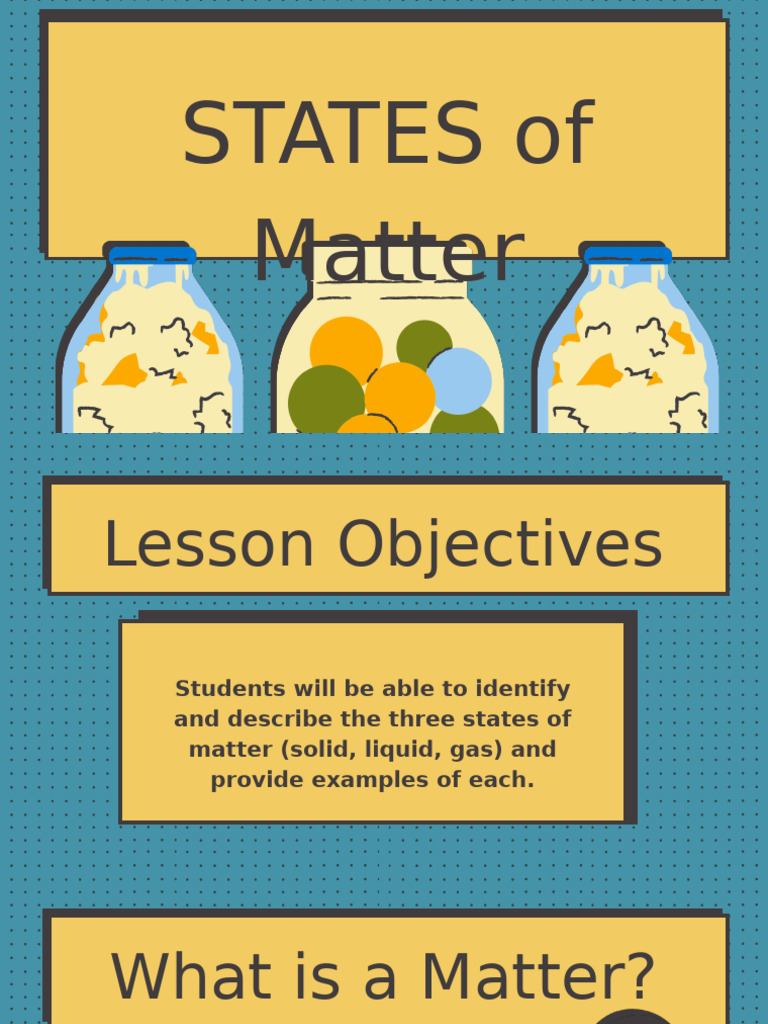 STATES of Matter | PDF