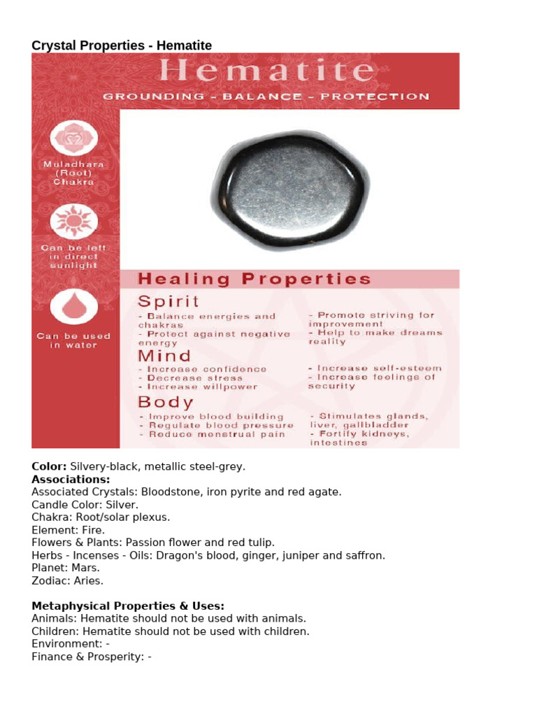 Gemstones - Hematite | PDF