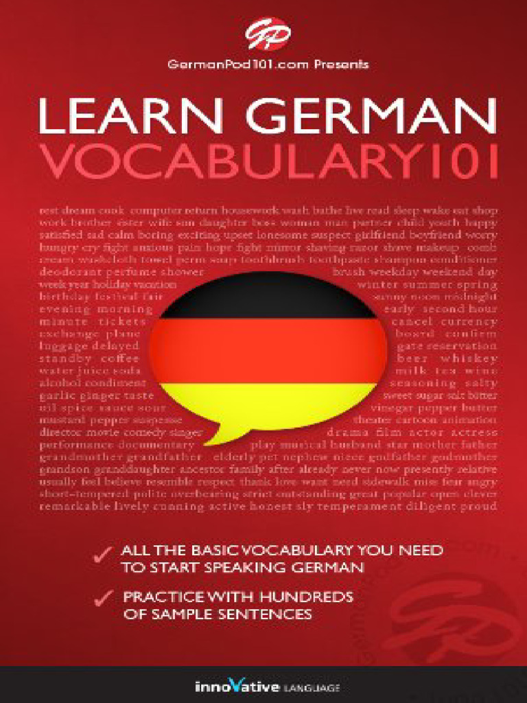 Learn German Word Power 101 Innovative Language Innovative Language | PDF