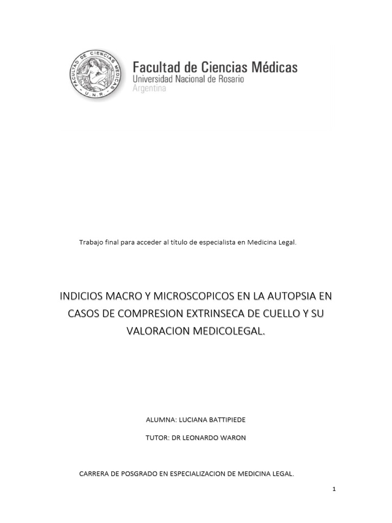 Hallazgos en Asfixia Mecánica Cervical | PDF | Sistema respiratorio ...