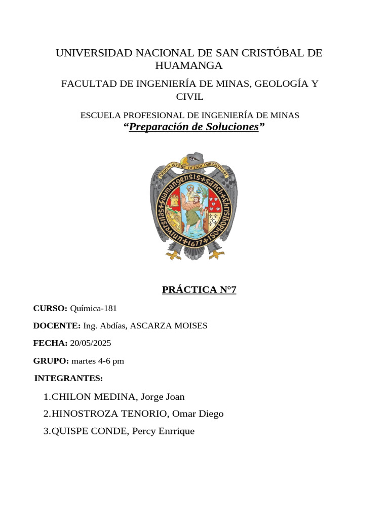 INFORME 7 AVANZE | PDF | Concentración | Solvente