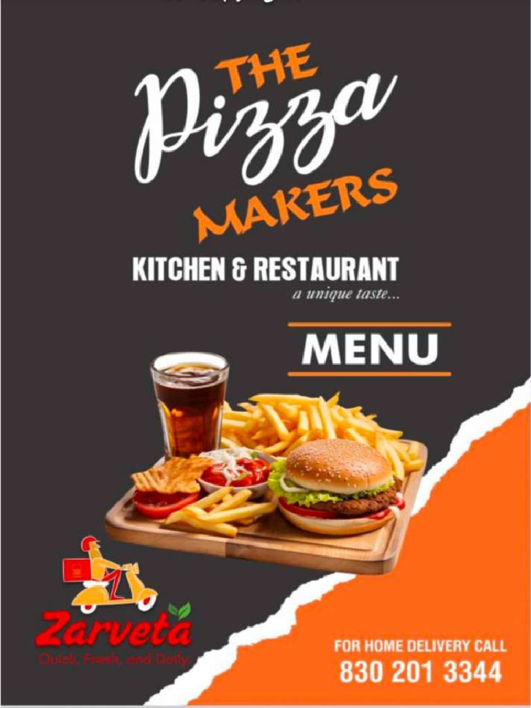 Pizza Makers Menu | PDF