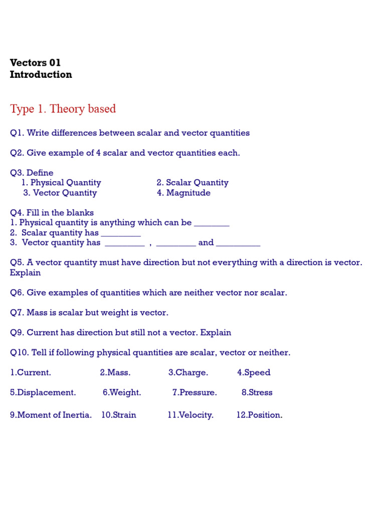 Vectors 01 Introduction (2) | PDF | Euclidean Vector | Quantity