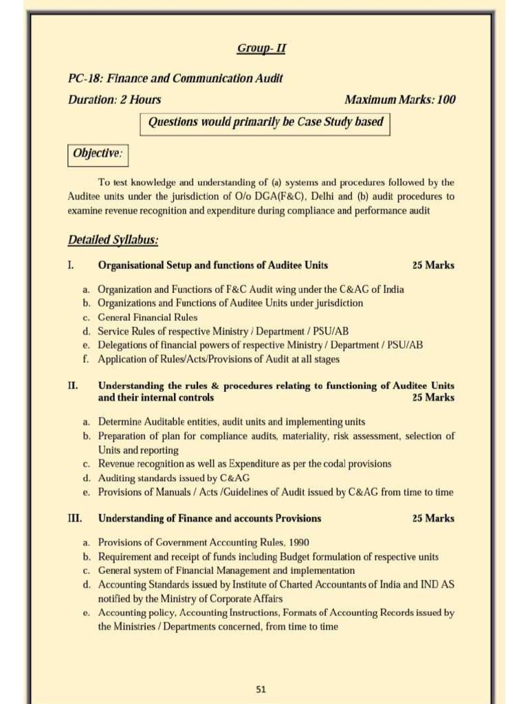 PC 18 Syllabus | PDF