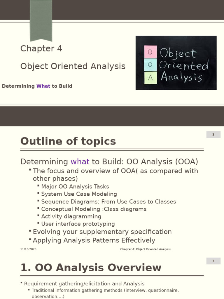 Object-Oriented Analysis Overview | PDF | Use Case | Class (Computer ...
