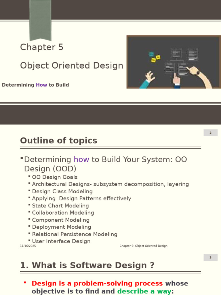 OOSAD Chapter 5 Object Oriented Design | PDF | Method (Computer Programming) | System