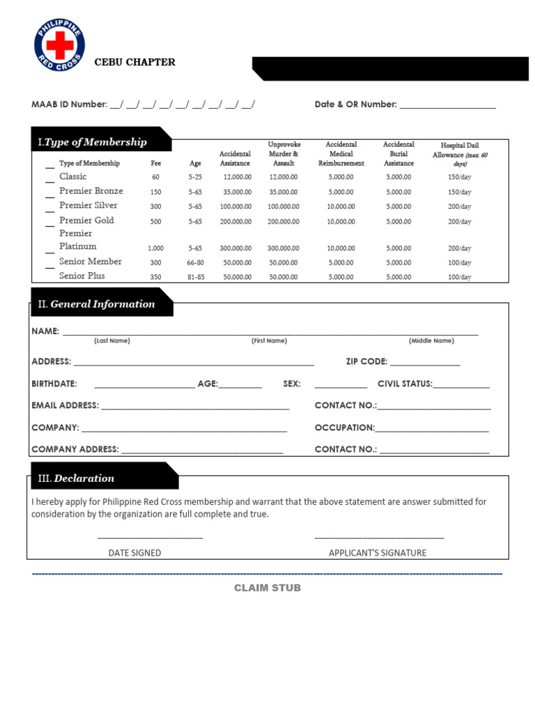 Application Form For MAAB | PDF