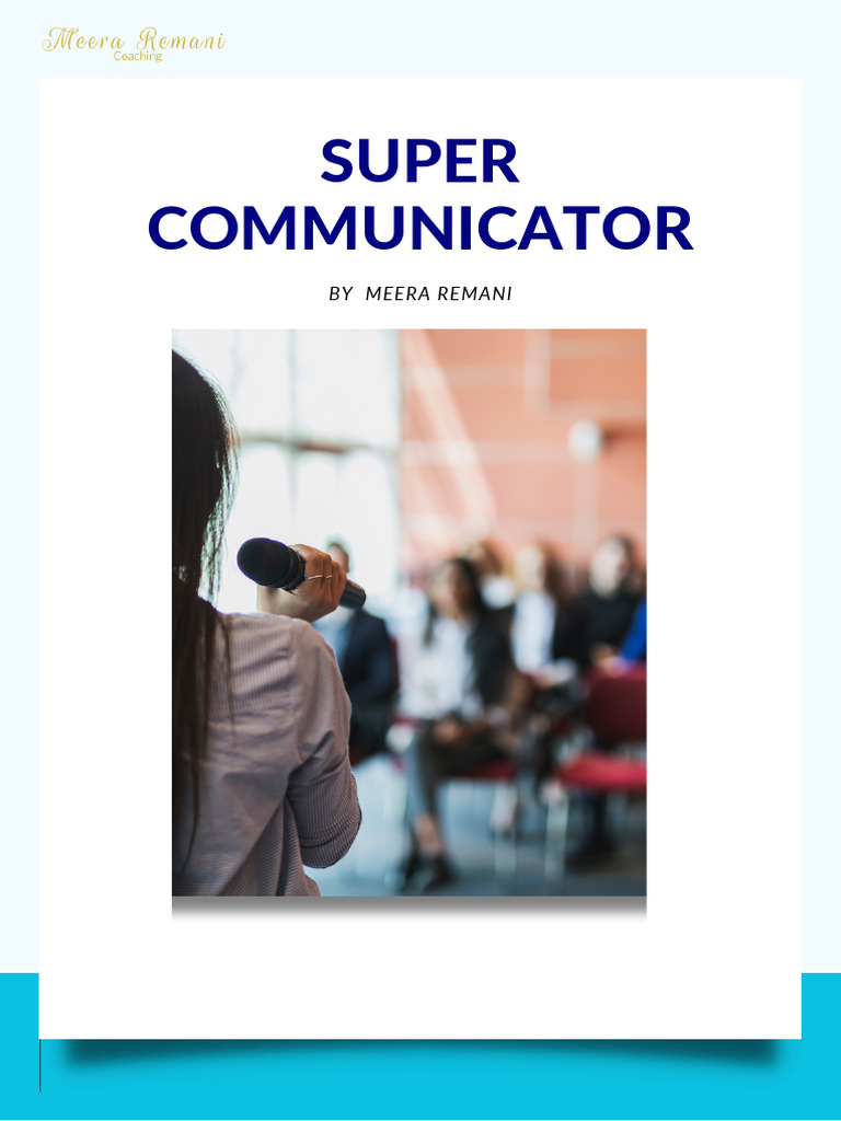 Super Communicator Workbook | PDF | Body Language | Public Speaking