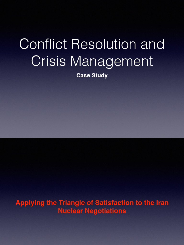 Case Study Conflict Resolution PDF | PDF | Joint Comprehensive Plan Of ...