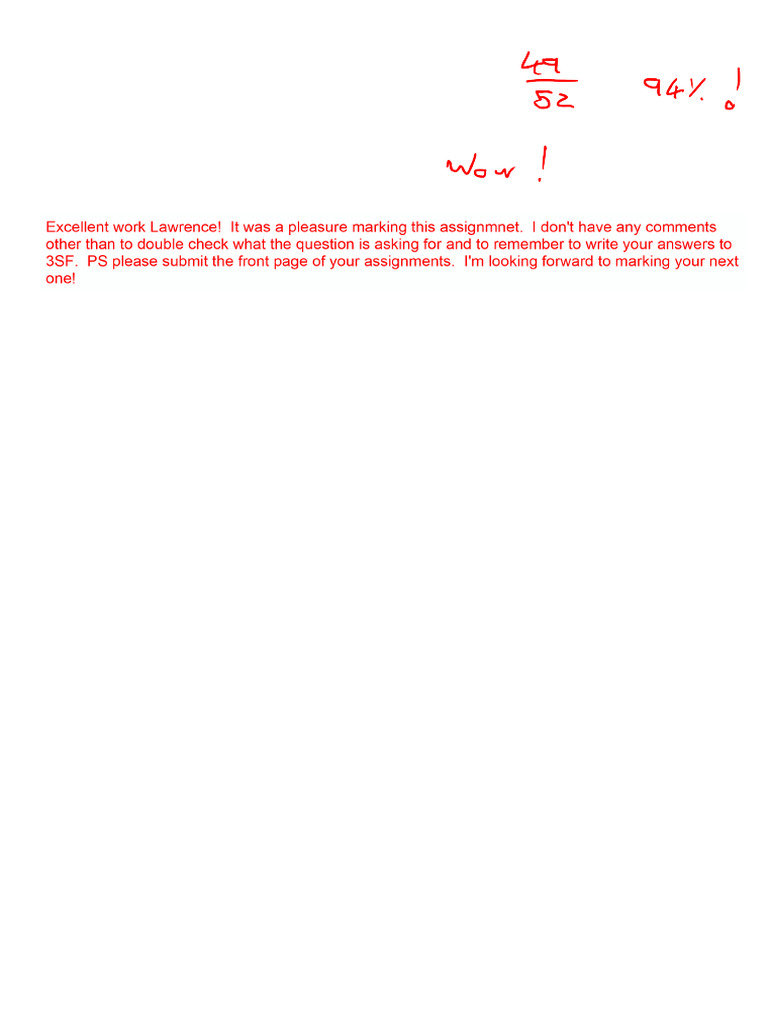 Marked Paper - Assignment 2 - Lawrence Jason Gagtan 94% | PDF