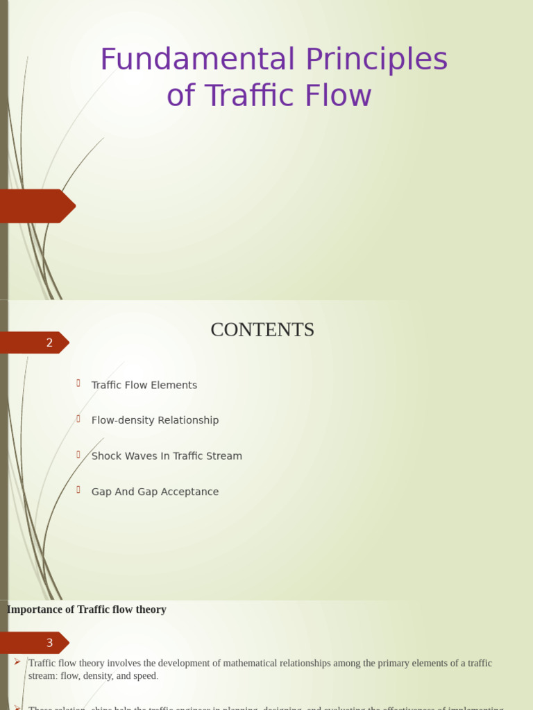 Chapter 6 Fundamentals of Traffic Flow | PDF | Regression Analysis | Traffic