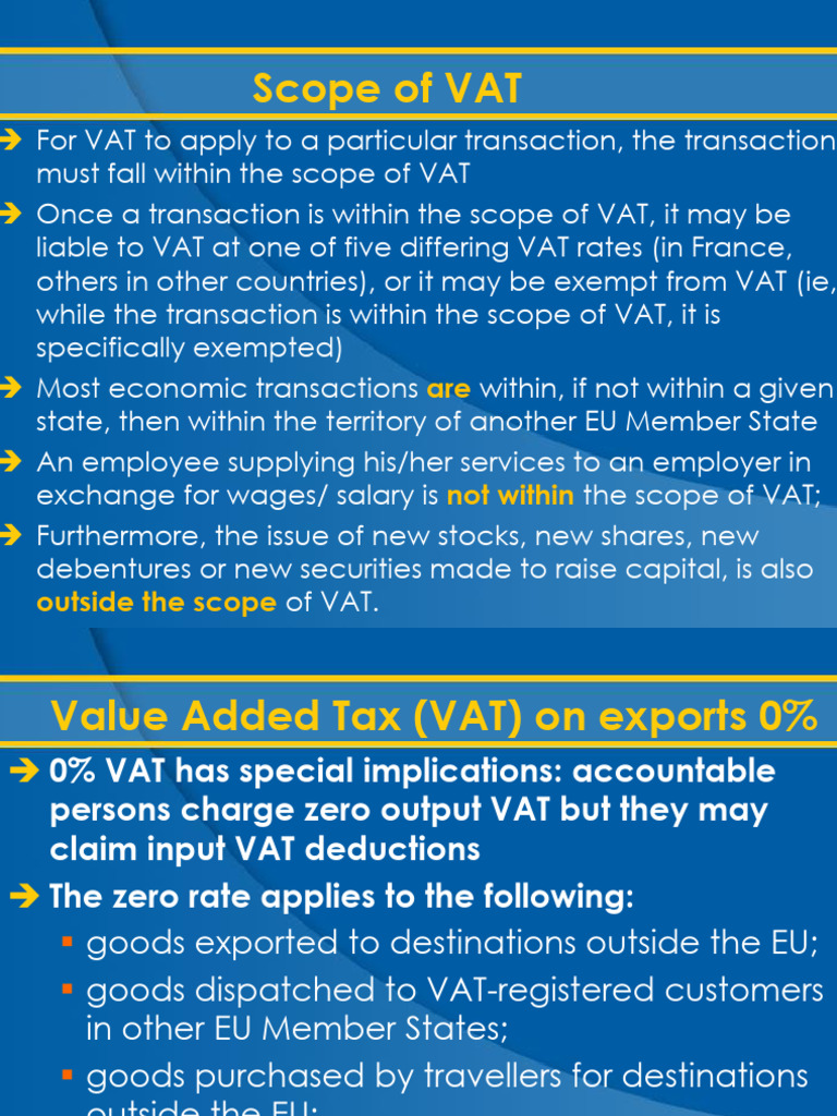 Session 3 Value Added Tax II | PDF | Value Added Tax | Business