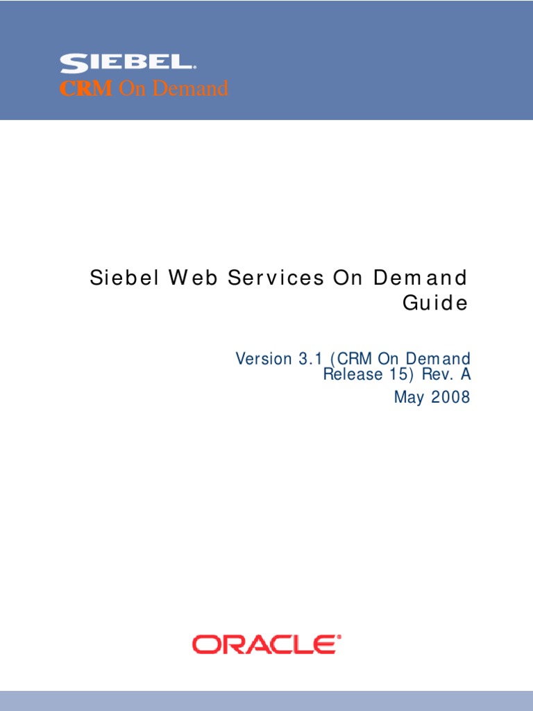Oracle CRM OnDem - WebSvcs Examples | PDF | Http Cookie | Web Service