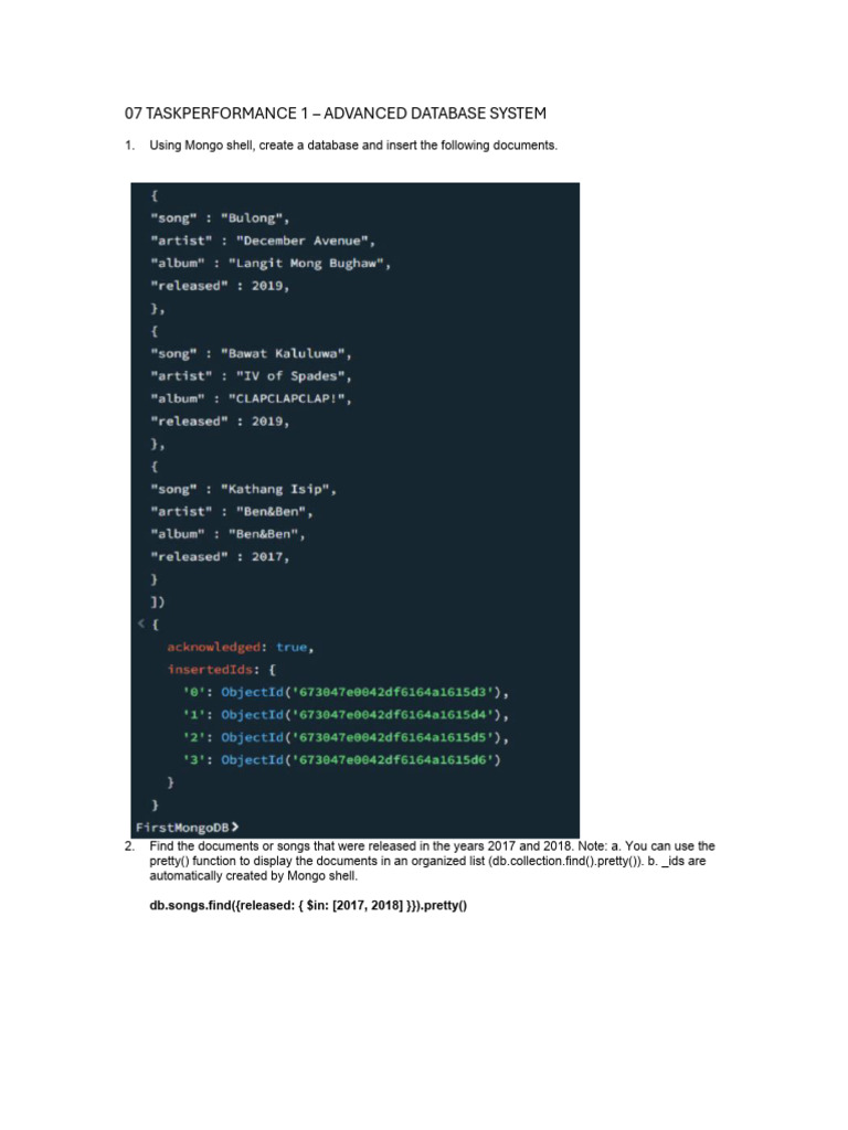 07 Taskperformance 1 Advanced | PDF