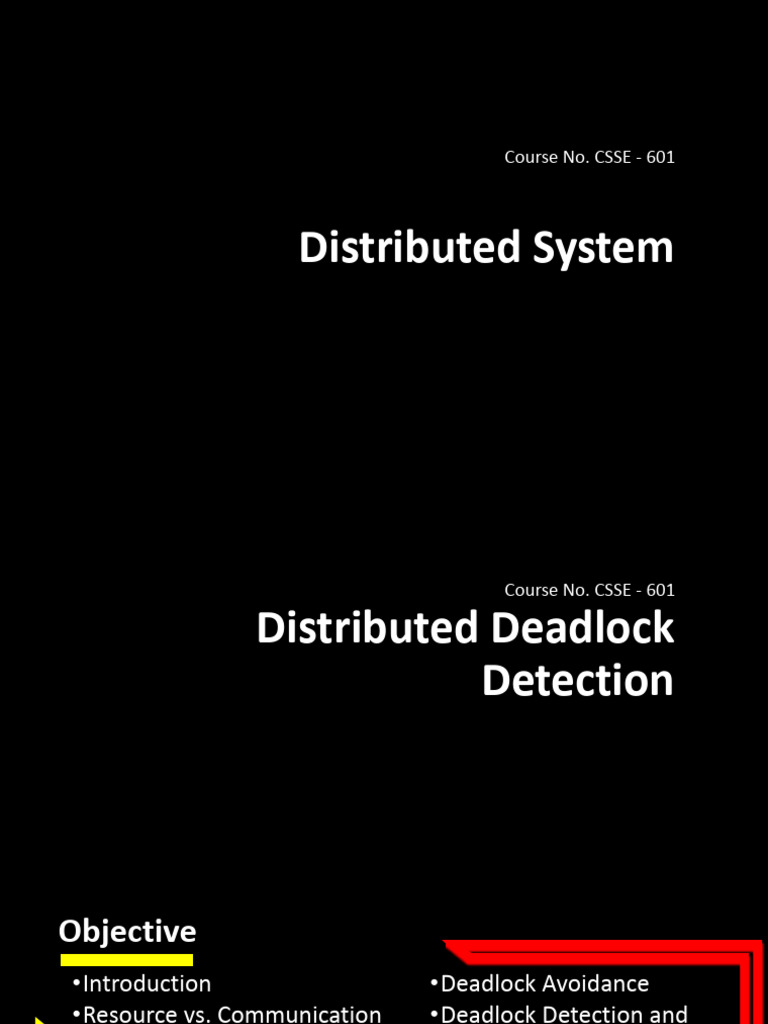 8-Distributed Deadlock Detection Algorithm.pptx | PDF | Applied Mathematics | Theoretical ...