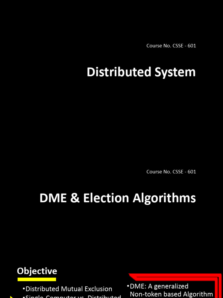 7-Distributed Mutual Exclusion | PDF | Distributed Computing | Applied ...