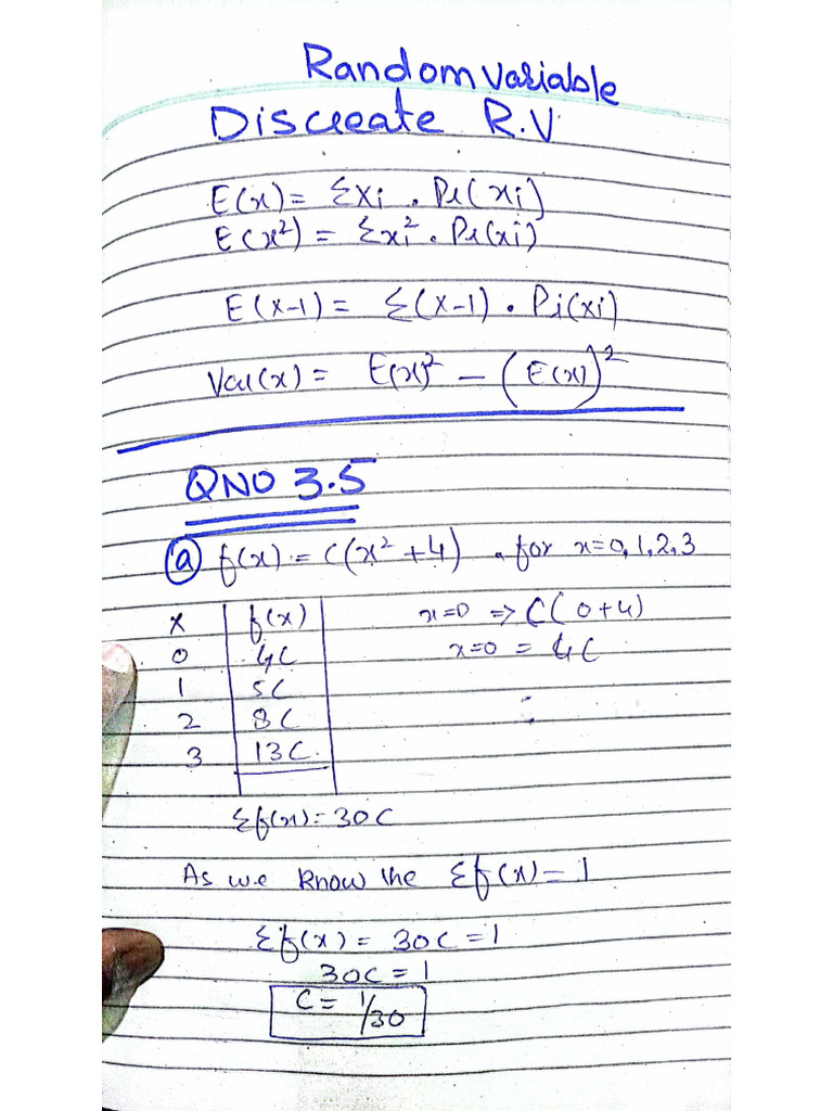 Random Variables Discrete and Continuous | PDF