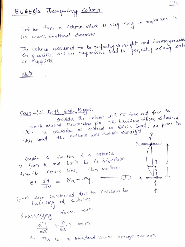 Column Analysis and Bending Moments | PDF