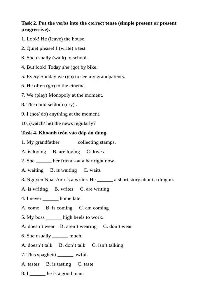 Bai Tap Htd, Httd, Tld | PDF