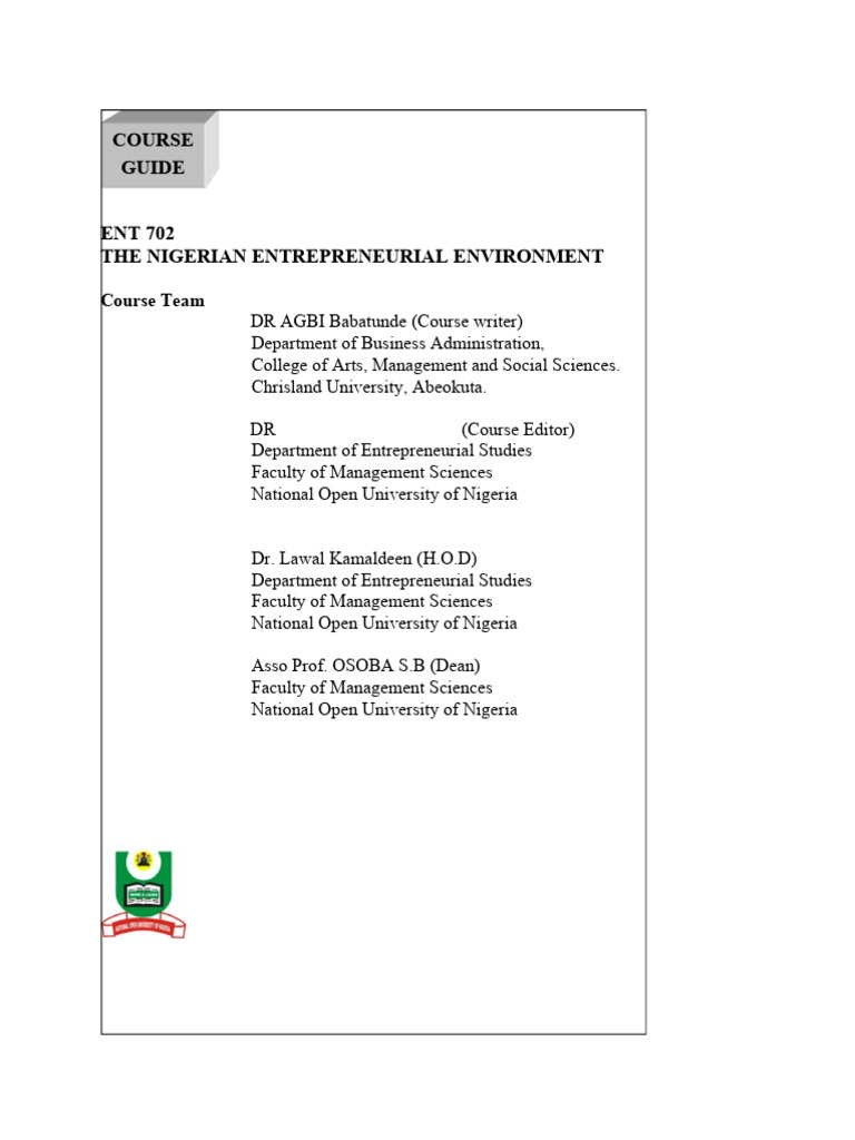 Microsoft Word - Ent 407 Entrepreneurship Development - 1 - Ent702 ...
