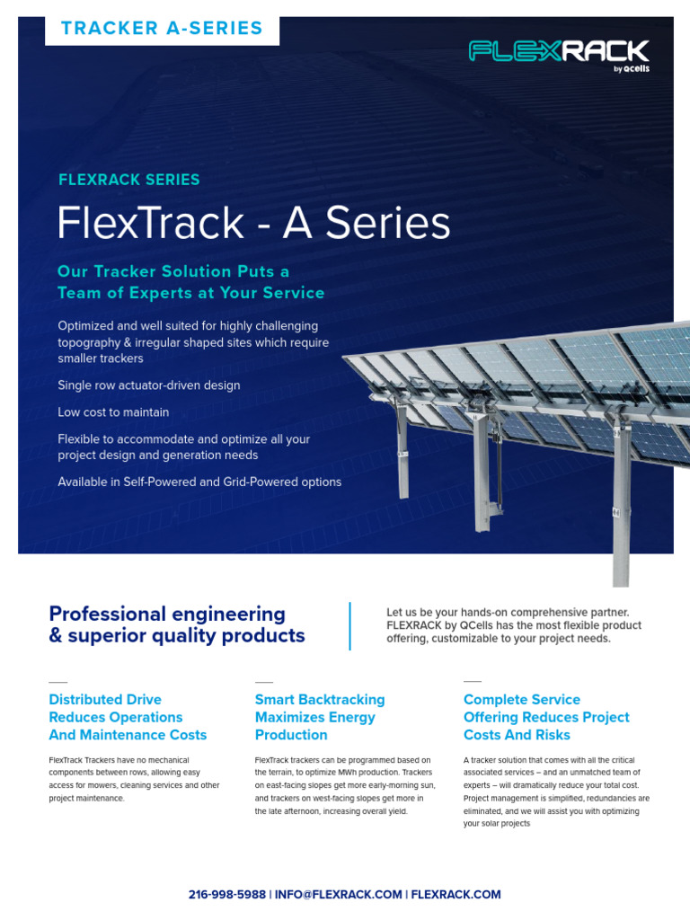 Flexrack Series A Series Tracker Datasheet 9-9-23 QCell Branding | PDF ...