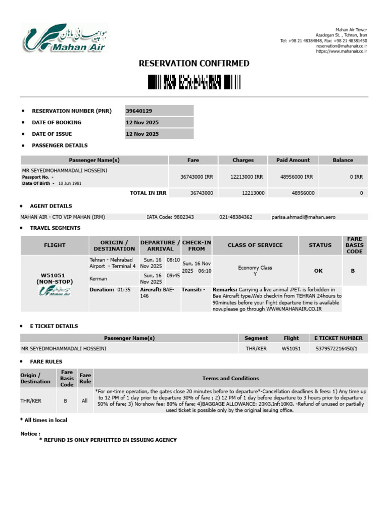 MR1 | PDF | Fare | Civil Aviation