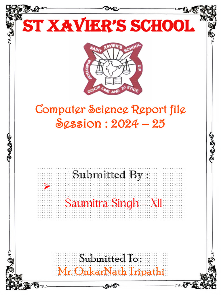 SAUMITRA SINGH | PDF | Computer Programming