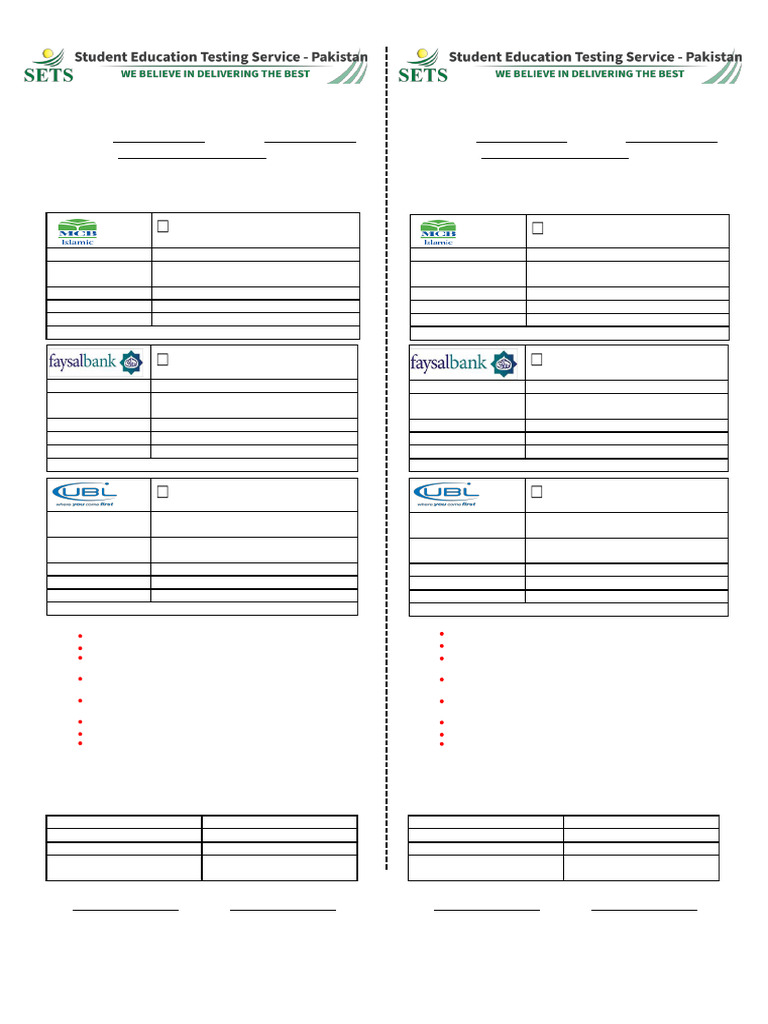 Bank Challan SETS | PDF | Receipt | Cash