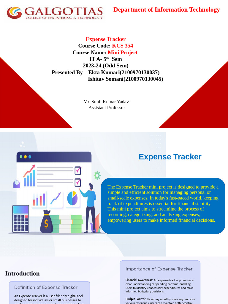 Mini Project Ppt-1 | PDF | Expense | Computer Security