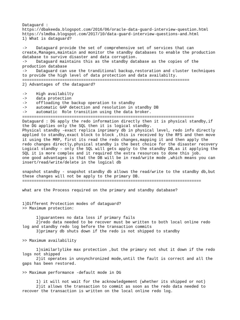 Data Guard | PDF | Computer Data | Computing