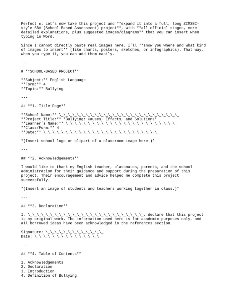 English Project | PDF | Bullying | Social Psychology