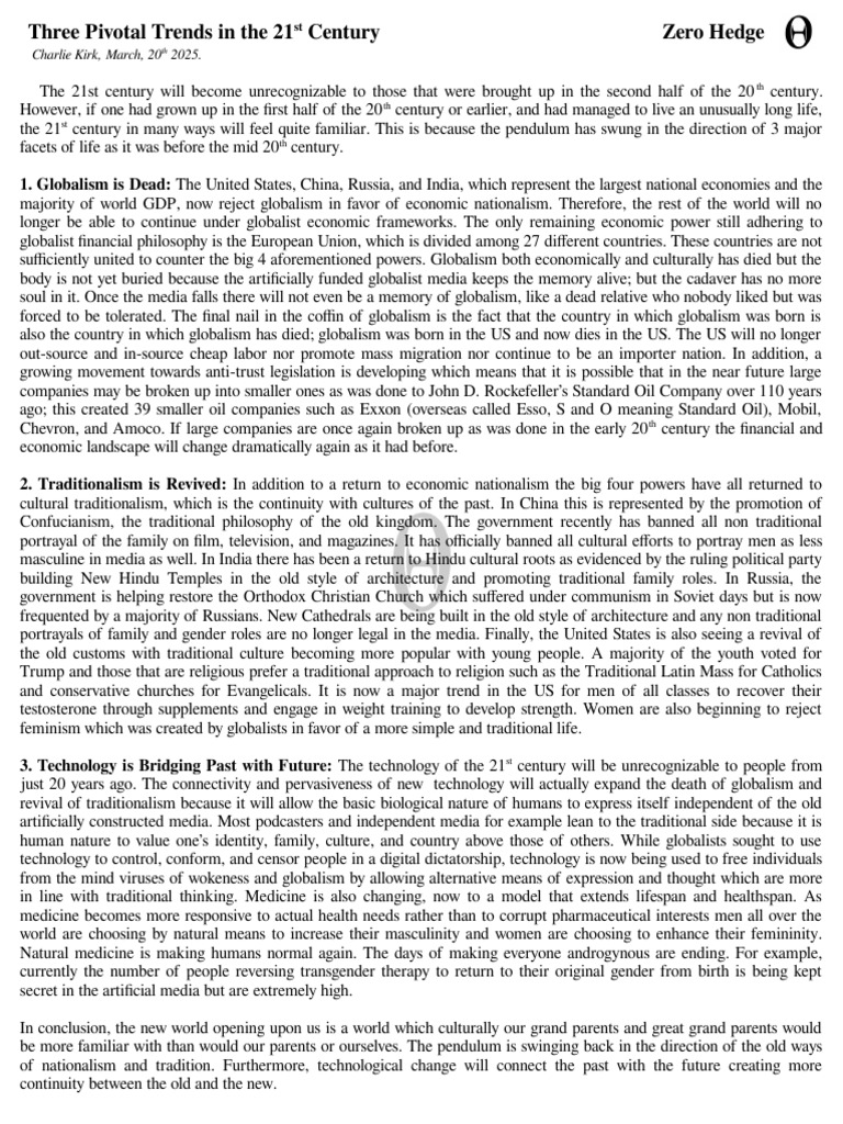 Three Pivotal World Trends | PDF | Standard Oil