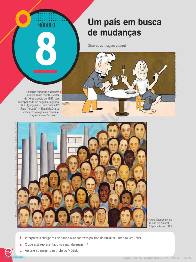 Cópia de História - Caderno 2 | PDF | Brasil