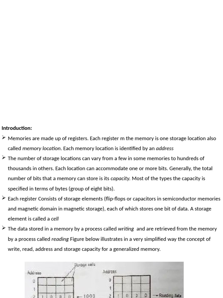Memories Unit v-1 | PDF | Computer Memory | Logic Gate