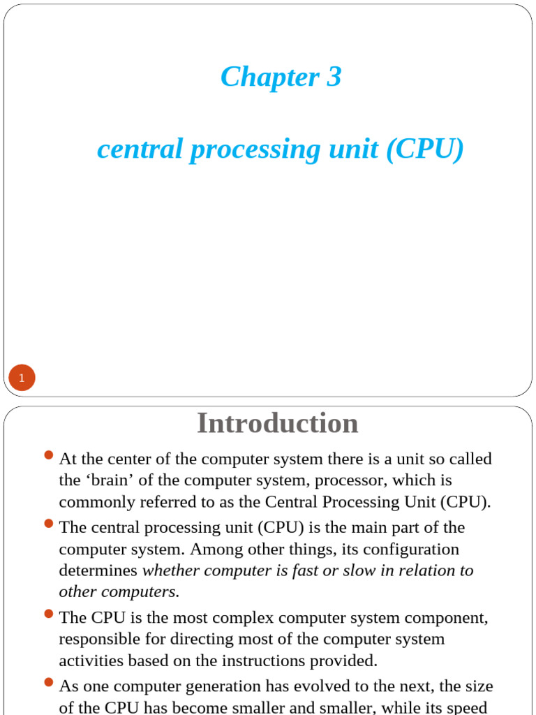 Chapter-4 CPU | PDF | Central Processing Unit | Digital Electronics