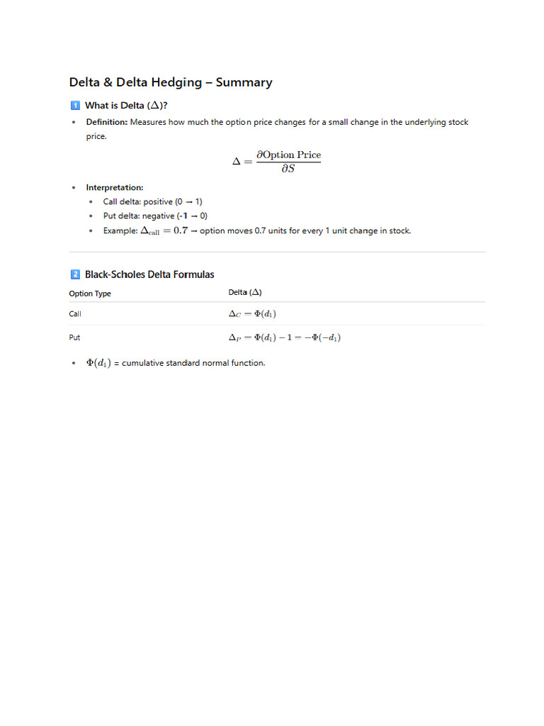 Delta Hedging | PDF