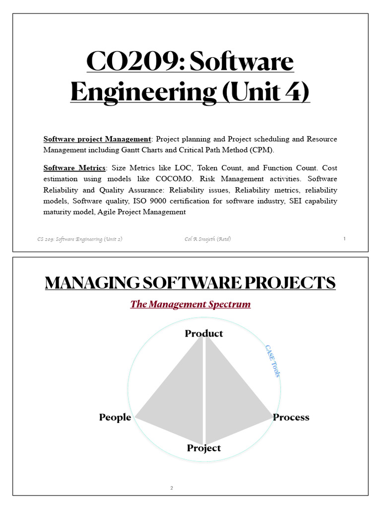SE - Unit 4 | PDF | Performance Indicator | Software Quality