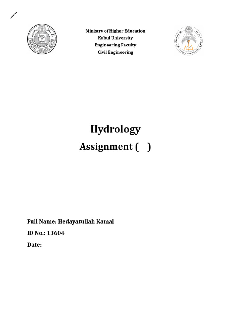Assignment Template - Hydrology | PDF
