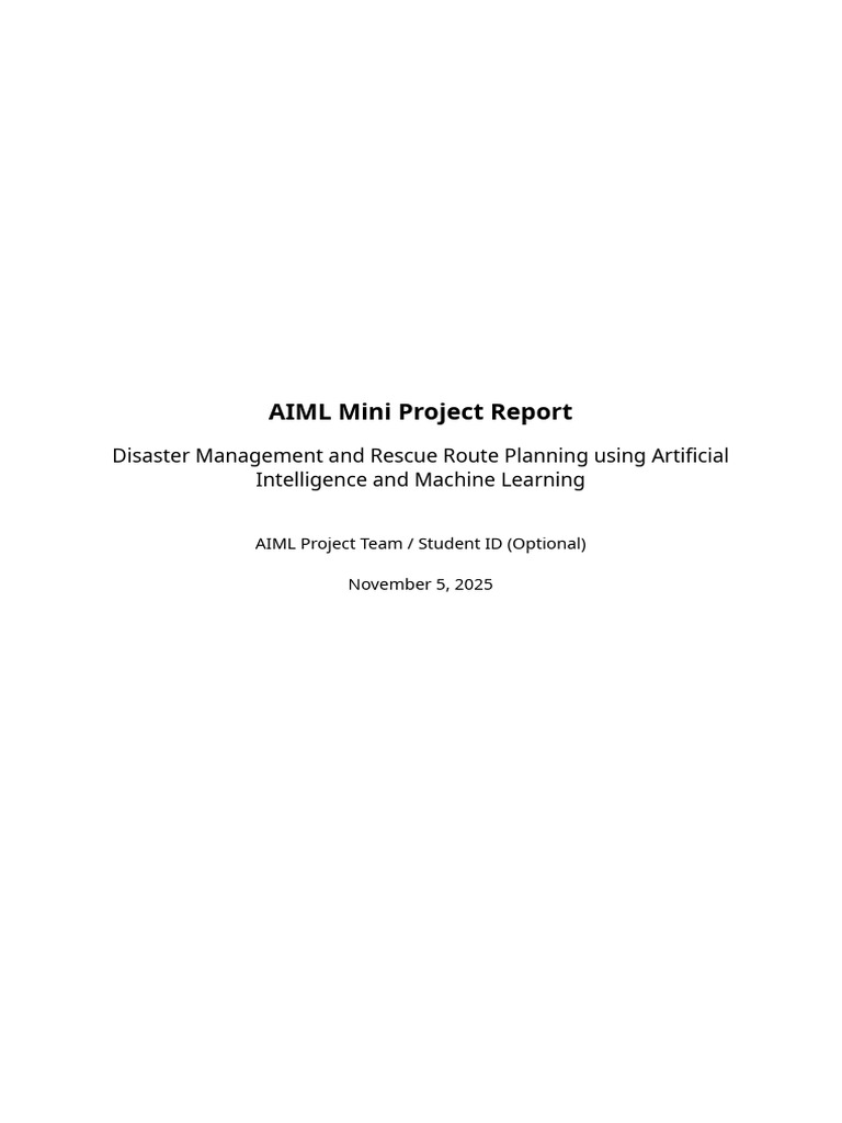 AIML Mini Project Report | PDF | Cluster Analysis | Machine Learning