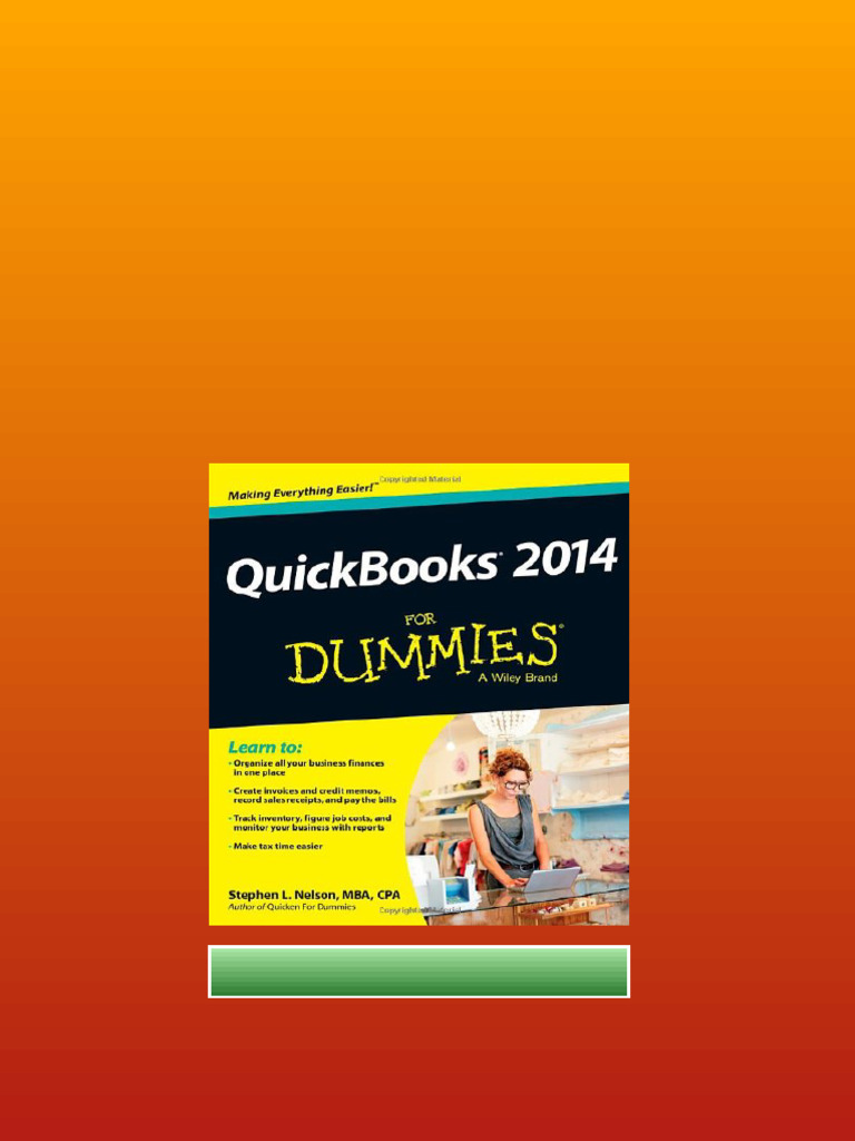 Quickbooks 2014 For Dummies 1st Edition Stephen L Nelson pdf version | PDF