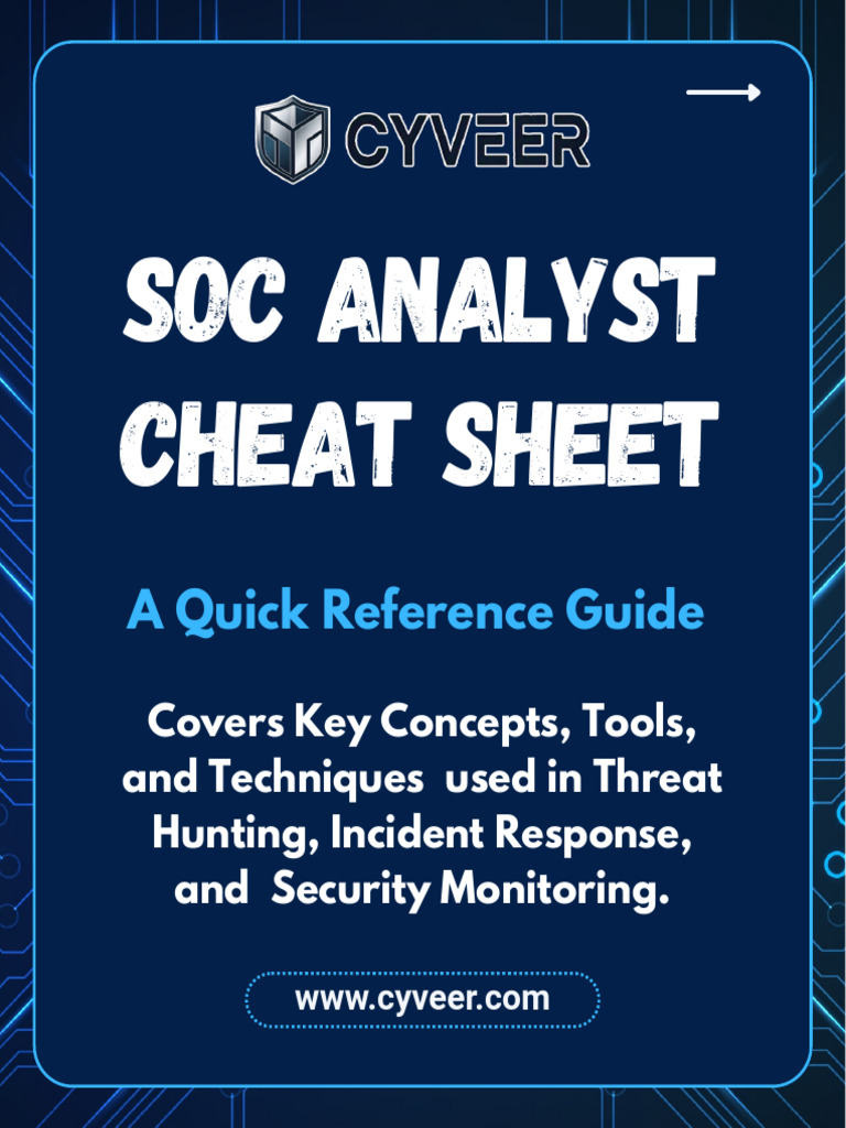 SOC Analyst Cheat Sheet | PDF