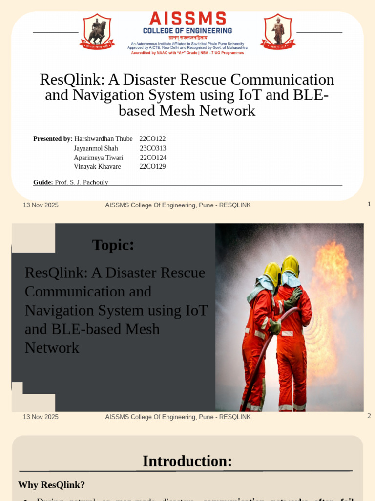 ResQlink - A Disaster Rescue Communication and Navigation System Using ...