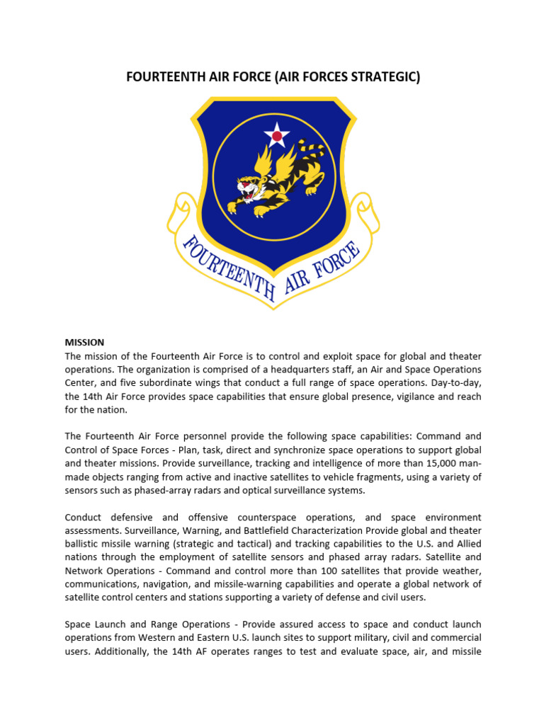 14 Air Force | PDF | Flying Tigers | United States Department Of Defense