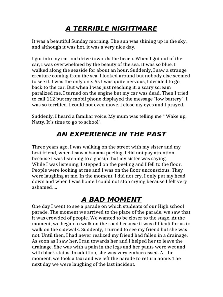 Ejemplos Writing | PDF