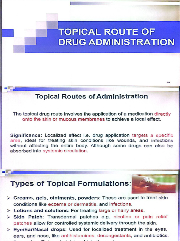 Pharmacology Topical Route of Drug, Pharmacokinetics, Bioavailability ...