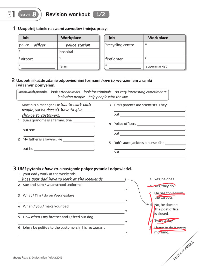 Brainy Kl6 TRF Unit 1 Lesson 8 | PDF | Linguistic Typology | Grammar