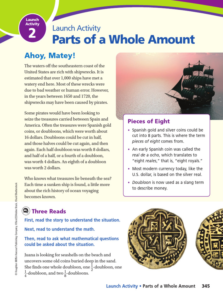 Pirate Coins and Fraction Concepts | PDF | Arithmetic | Mathematics