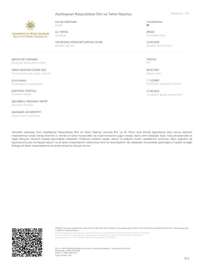 Cavab | PDF