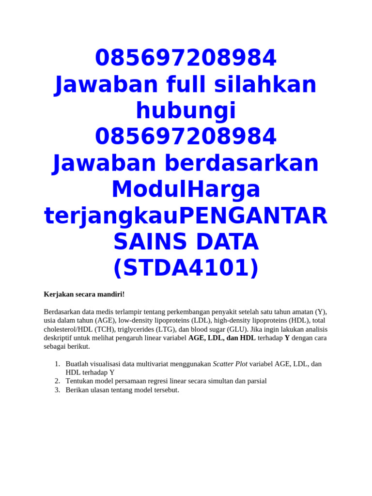 Pengantar Sains Data Pdf