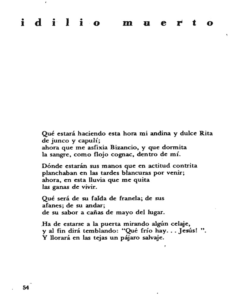 Idilio Muerto | PDF